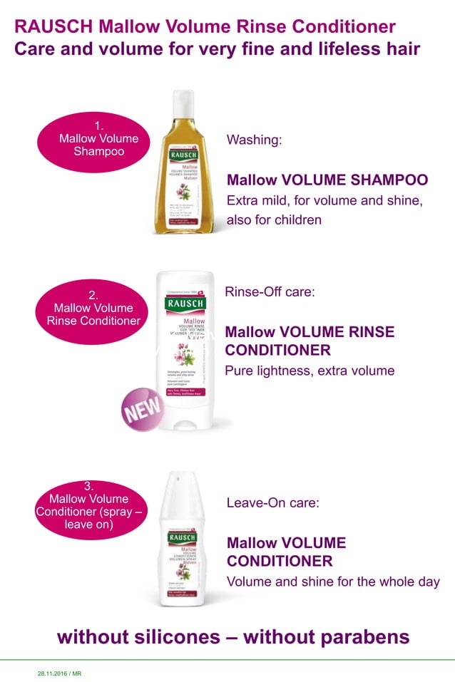 RAUSCH Mallow Volume Care Line. Shop Now! | PPTX | Herbs and ...