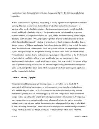 Organizational Learning | PDF