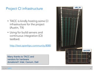 OpenHPC: Project Overview and Updates | PDF