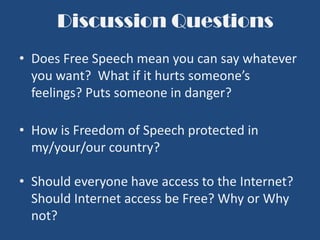 [RELO] American Culture Series: Freedom of Expression | PPT