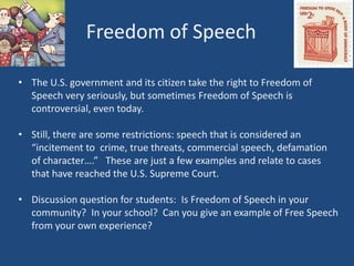 [RELO] American Culture Series: Freedom of Expression | PPT