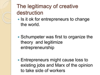 Schumpeter and the strategy of creative destruction | PPTX