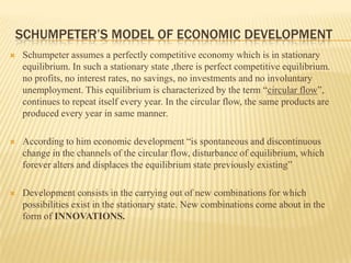 Schumpeter theory of economic development | PPTX