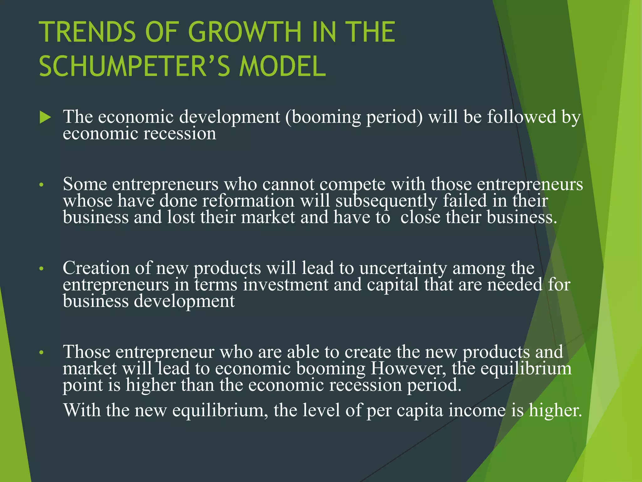 Schumpeterian Model Of Economic Growth | PPTX