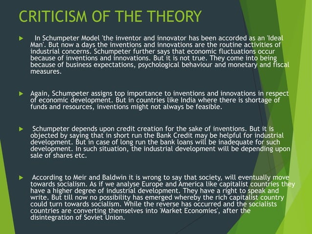 Schumpeterian Model Of Economic Growth | PPTX | Economy | Business and ...