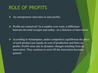 Schumpeterian Model Of Economic Growth | PPTX