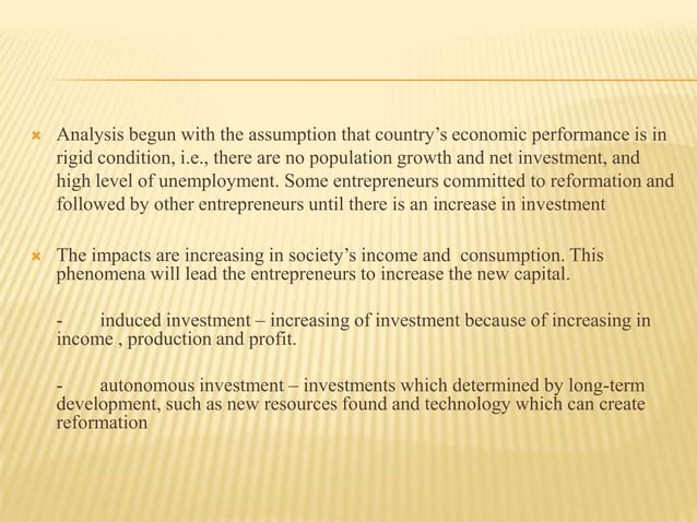 Schumpeter theory of economic development | PPTX