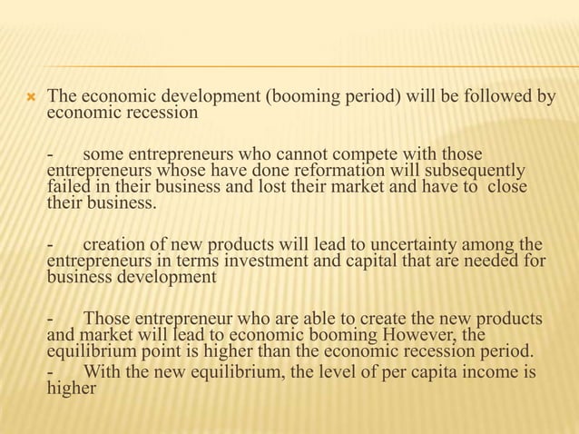 Schumpeter theory of economic development | PPTX