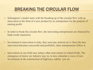 Schumpeter theory of economic development | PPTX