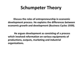 Schumpeter theory of trade cycle | PPTX