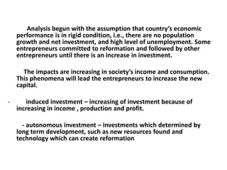 Schumpeter theory of trade cycle | PPTX