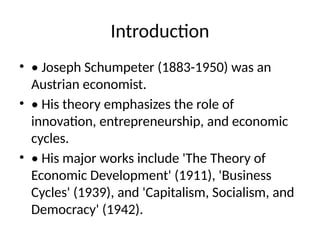 Schumpeter_Theory_CircularFlow .pptx entrepreneurial mind | PPTX