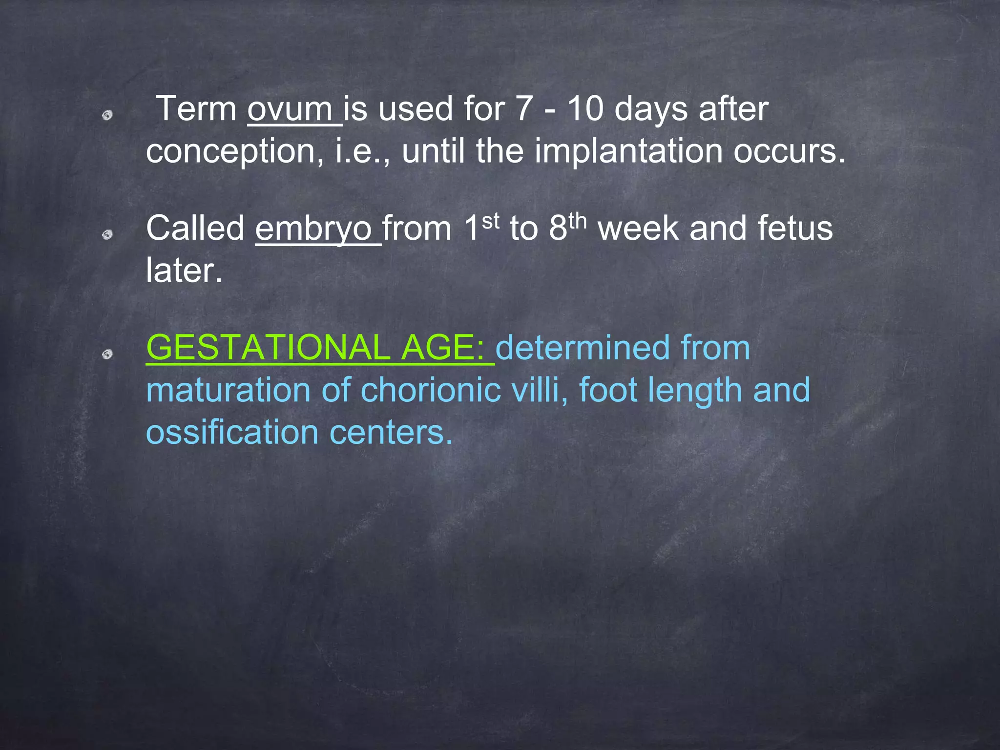 age of fetus with morphological features | PPTX