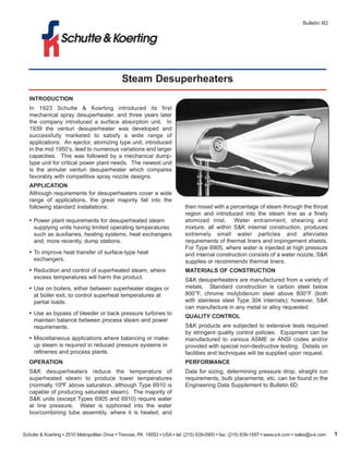 Types of Steam Desuperheaters | PDF
