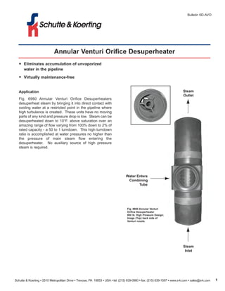 Types of Steam Desuperheaters | PDF