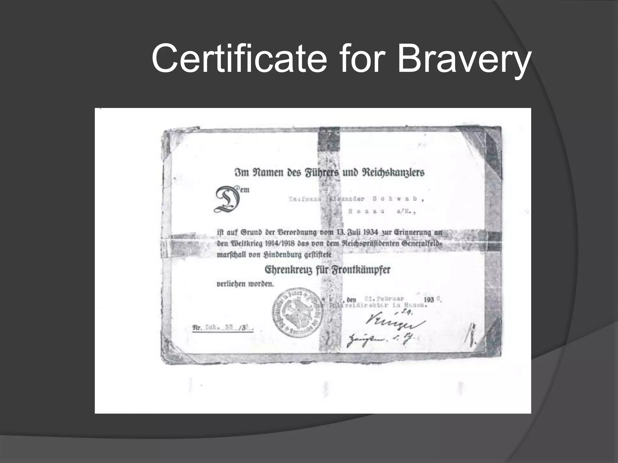 Schwab Family Hanau Presentation | PPT | Free Download