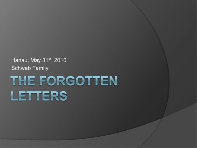 Schwab Family Hanau Presentation | PPTX