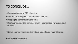 Schwannomas of parapharyngeal space | PPT