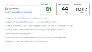 PyCon 2019 - A Snake in the Bits: Security Automation with Python | PPT