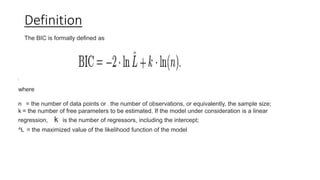 Schwarz info criteria. | PPTX
