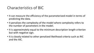 Schwarz info criteria. | PPTX