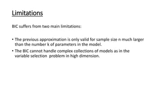 Schwarz info criteria. | PPTX