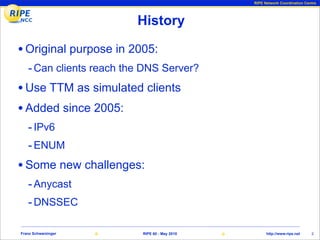 RIPE NCC DNSMON Service | PPT