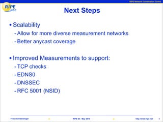 RIPE NCC DNSMON Service | PPT