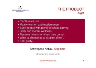 Schweppes Antiox business case | PPT