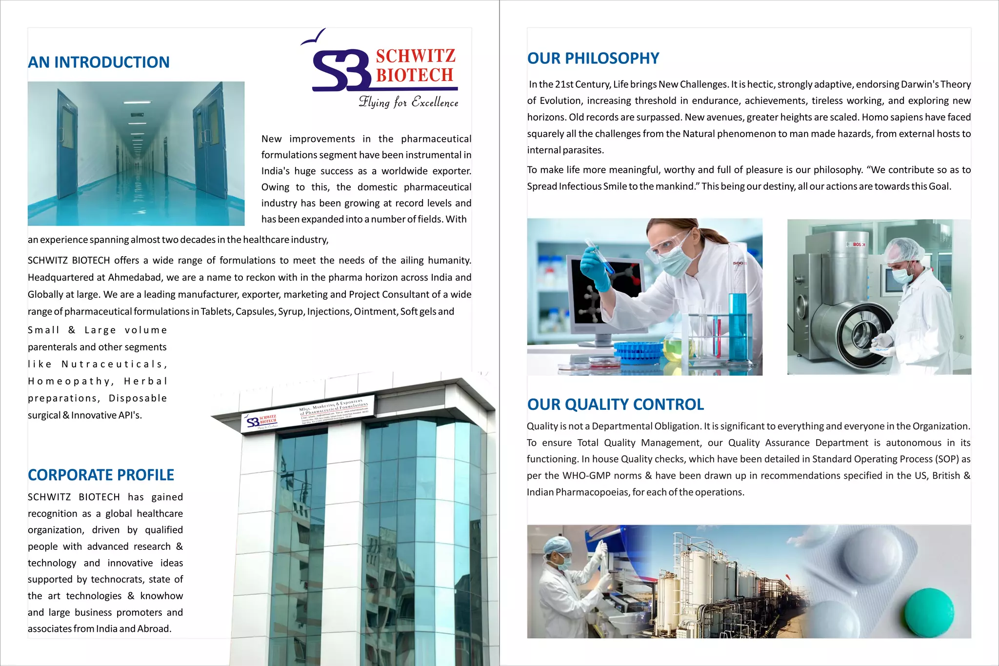 Schwitz Biotech, Ahmedabad, Pharmaceutical Formulations | PDF