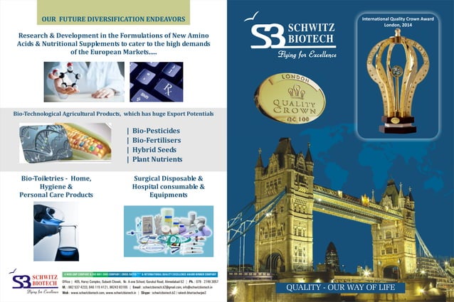 Schwitz Biotech, Ahmedabad, Pharmaceutical Formulations | PPT