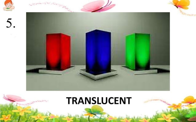 Sci.5_Materials that Transmit, Absorb or Block Light (1).pptx | Physics ...