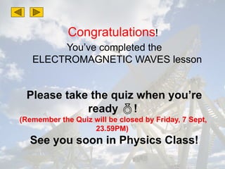 Sci. 10 Introduction to electromagnetic waves | PPTX