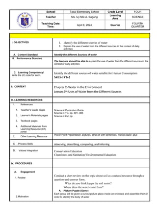 Different Sources of Water Ground, Fresh and Seawater | DOC