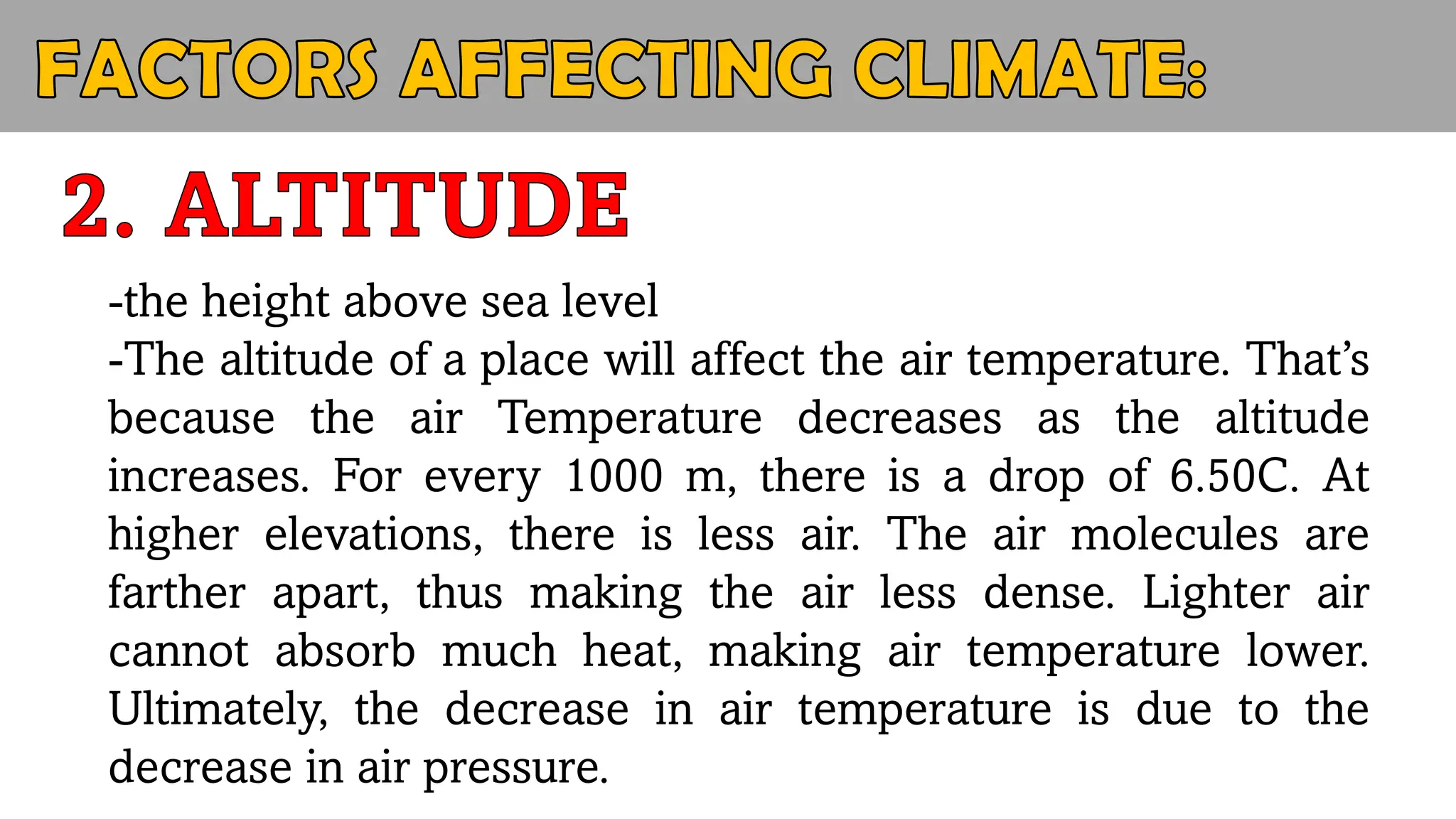 Factors Affecting the Climate Grade 9 Quarter 3 Week 4 | PDF