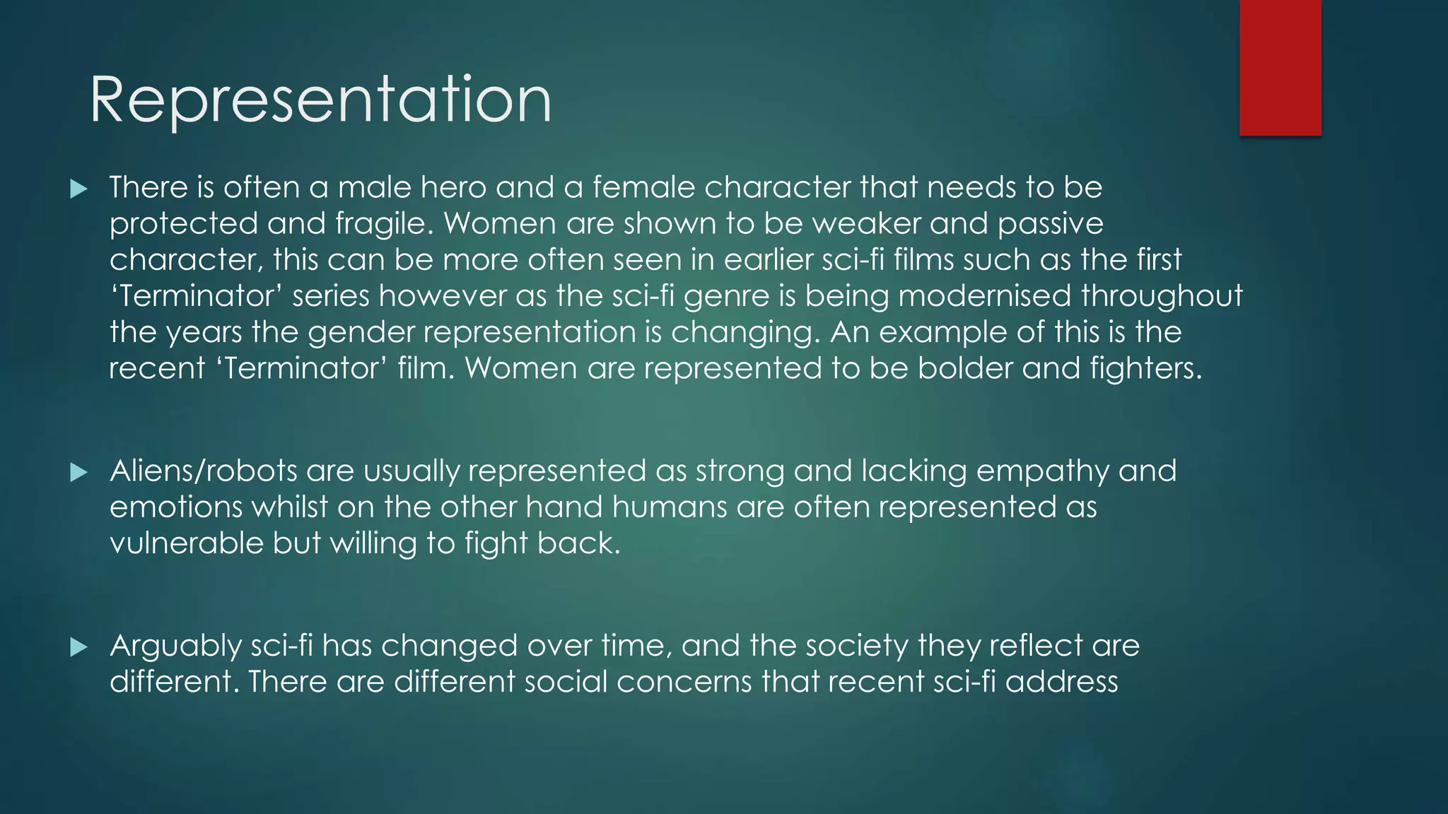 The Generic conventions of Sci-fi films | PPTX