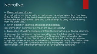 The Generic conventions of Sci-fi films | PPTX