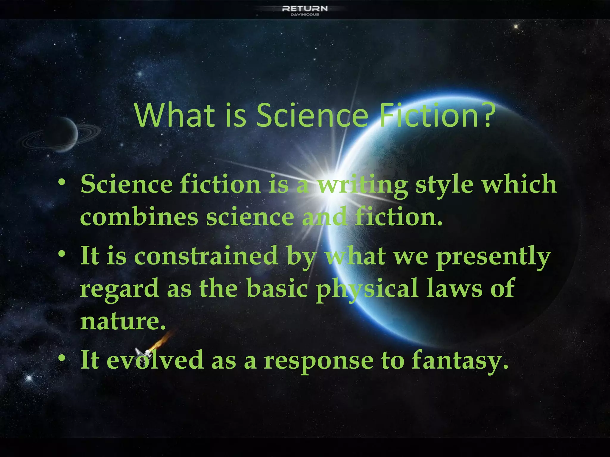 Sci fi presentation | PPT