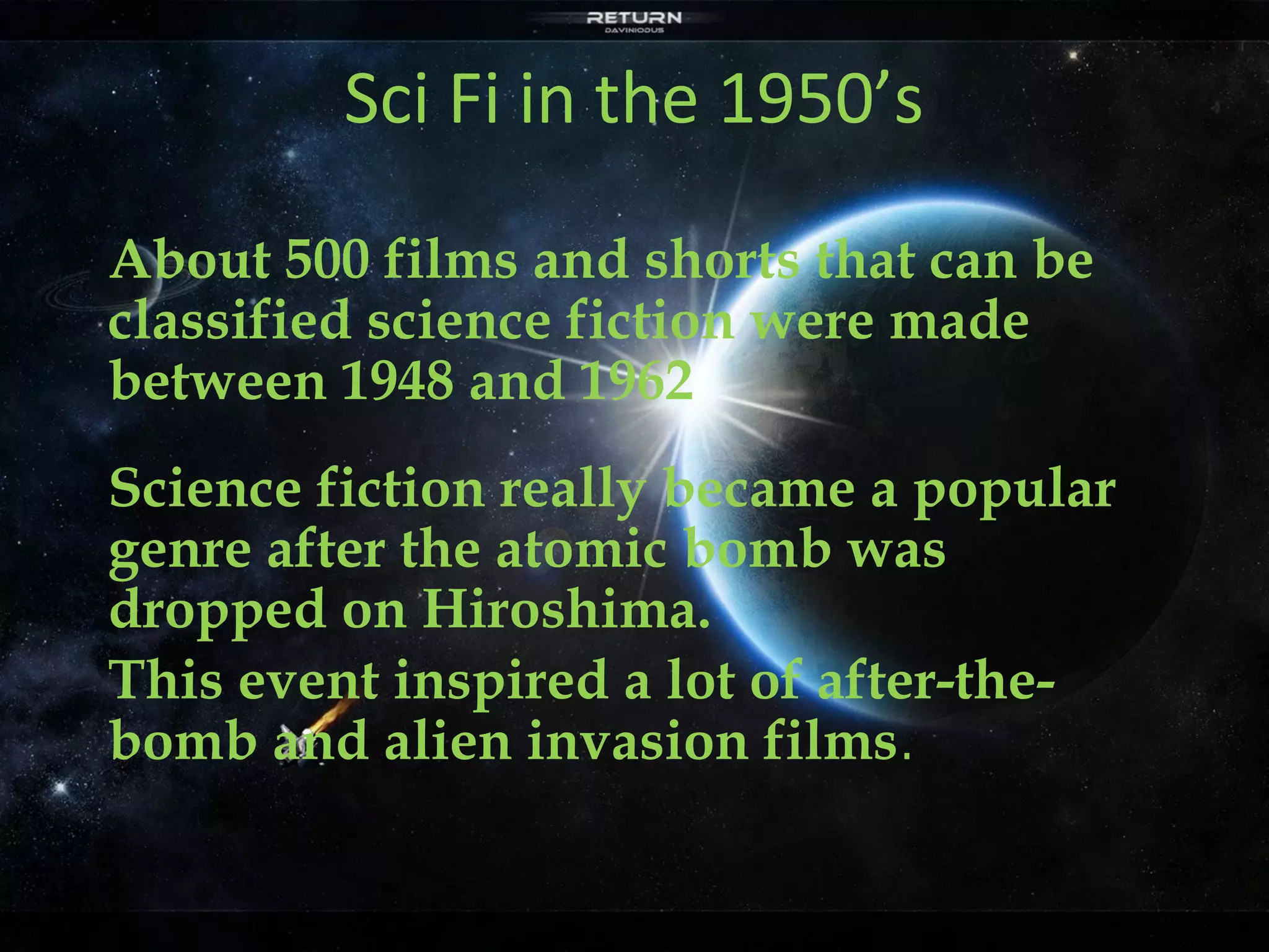 Sci fi presentation | PPT