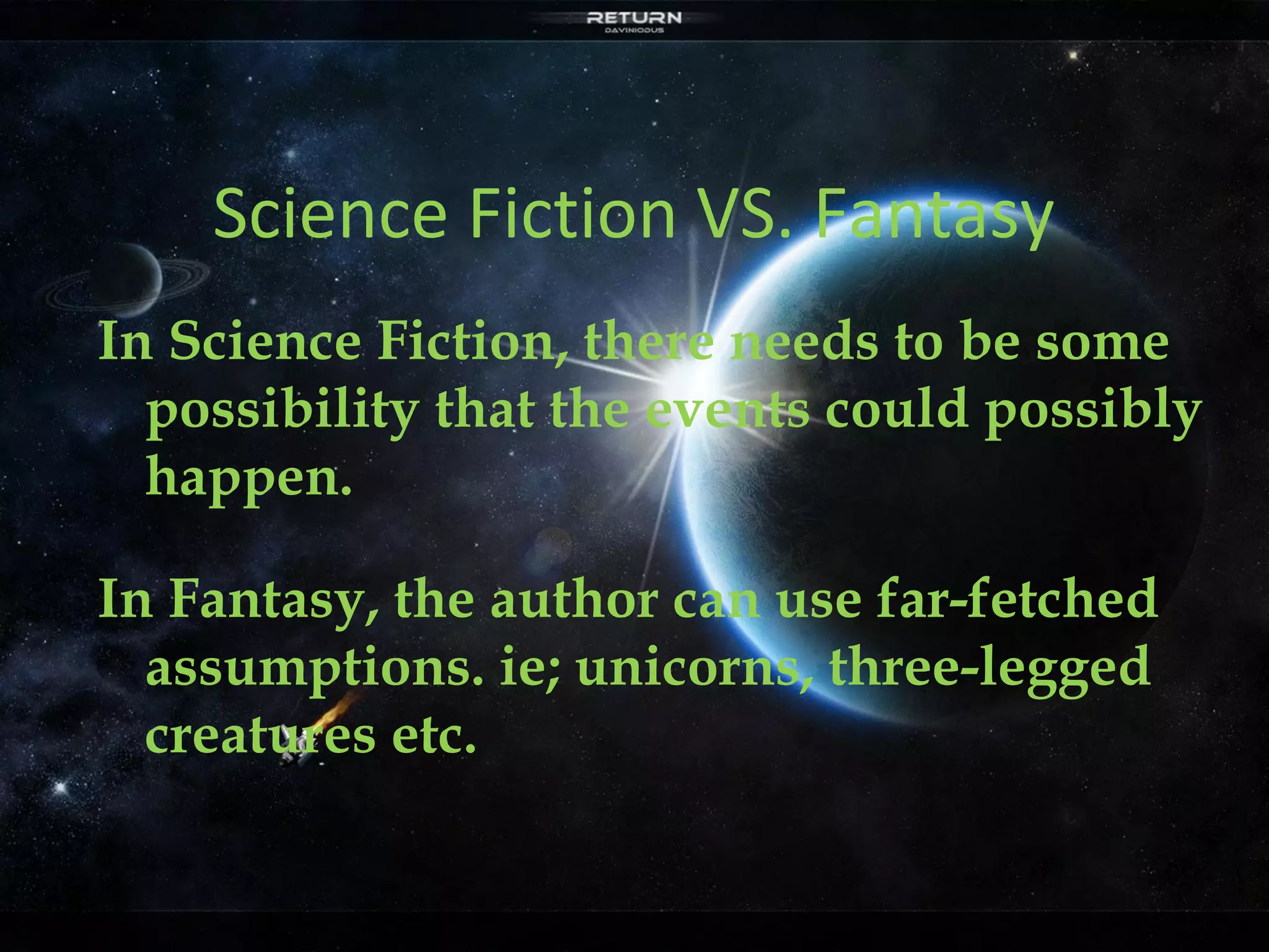 Sci fi presentation | PPT
