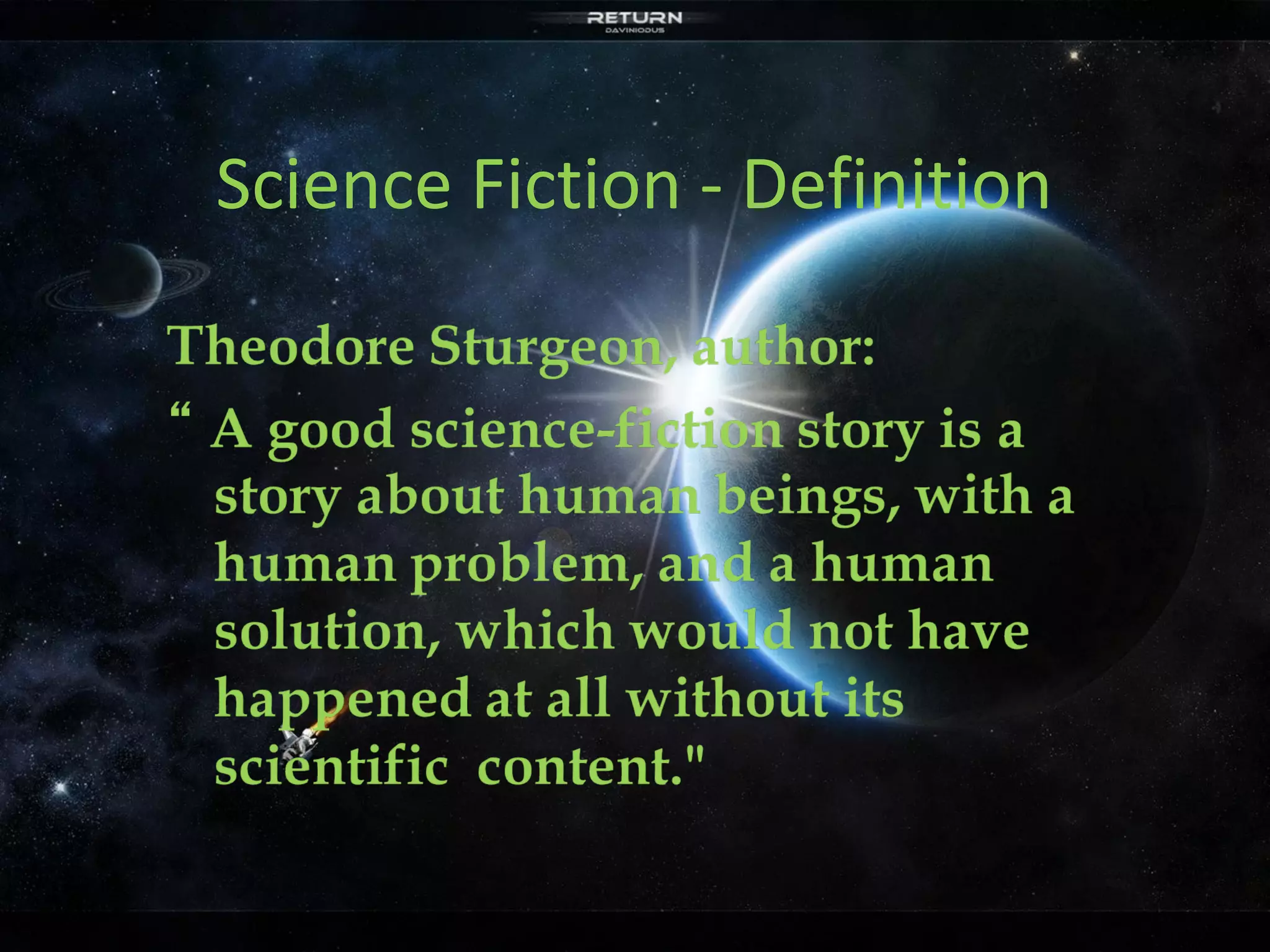 Sci fi presentation | PPT