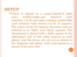 Sci-Math Chess Rules and Mechanics | PPT