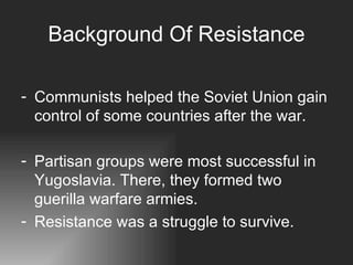 Resistance in The Holocaust | PPT