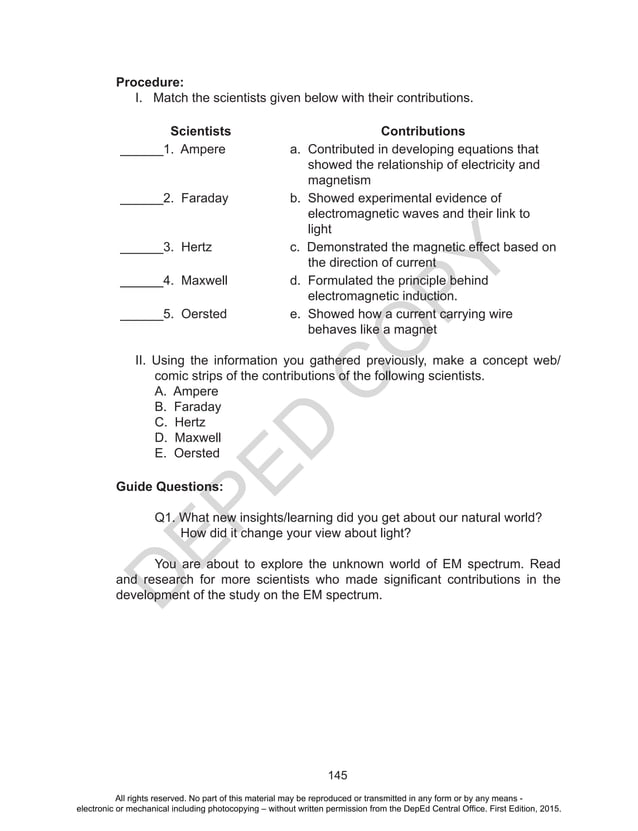 Science 10 Unit 2 module