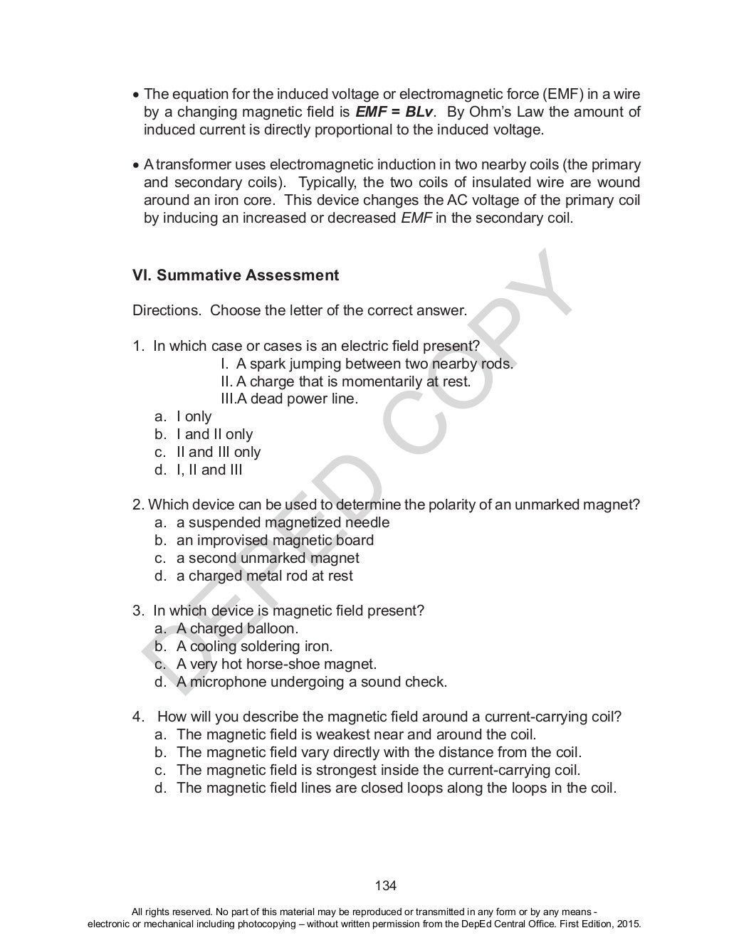 Science 10 Unit 2 module