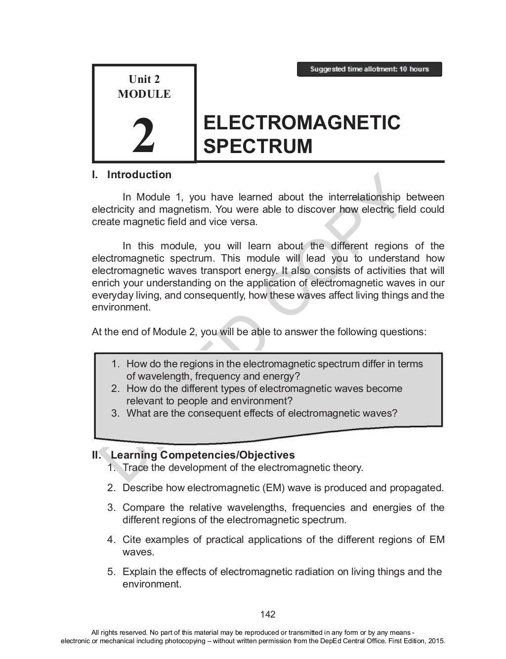 Science 10 Unit 2 module