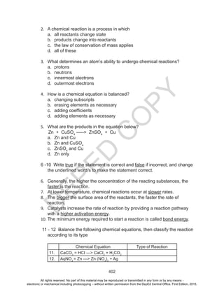Science 10 Learner’s Material Unit 4 | PDF