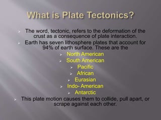 Plate Tectonics Theory | PPTX
