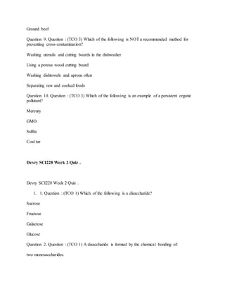 Sci228 full course all quizes | DOCX