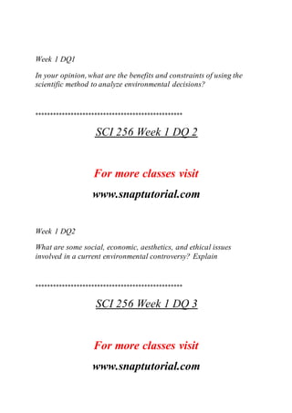 SCI 256 Enhance teaching - snaptutorial.com | DOCX